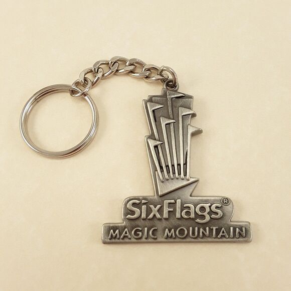 Six Flags | Other | Six Flags Magic Mountain Keychain 999 Metal Steel ...